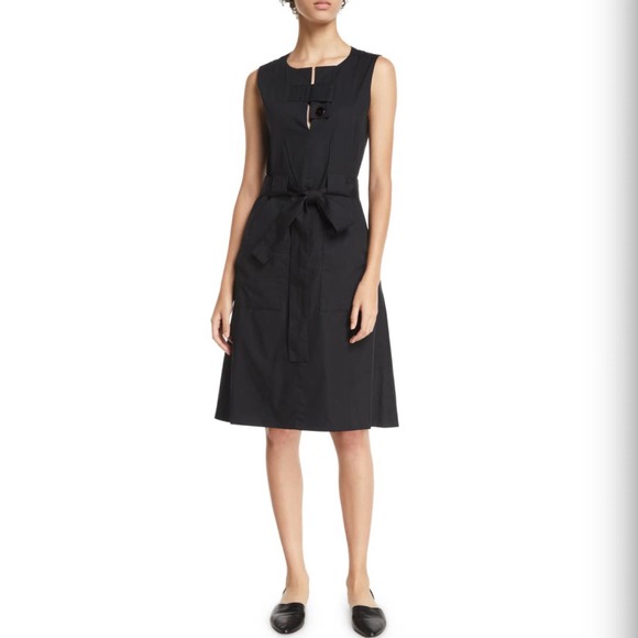 Rosetta Getty | Dresses | Rosetta Getty Tabneck Belted Sleeveless ...